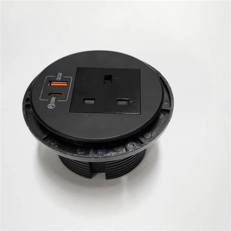Desk Grommet Power Socket Mm Ohuo Desk Power Outlet With Usb C Pd W Desktop Plug Socket