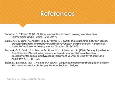 Reusable Learning Objects Related To Sensory Processing Ppt