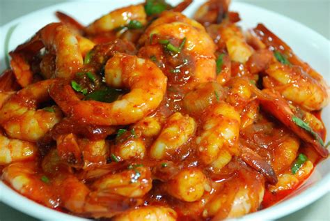 Masakan Indonesia Resep Udang Saus Sambal