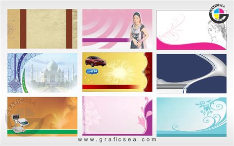 9 Visiting Cards Background Template Cdr File Pack Free Download Graficsea