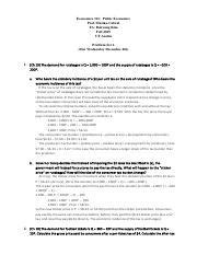 Problem Set 6 Solutions Fall 2019 Updated Pdf Economics 321 Public Economics Prof Marika