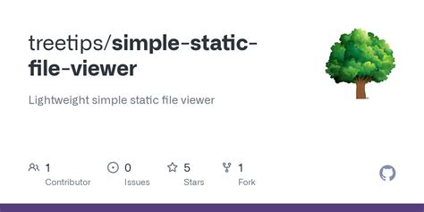GitHub Treetips Simple Static File Viewer Lightweight Simple Static File Viewer