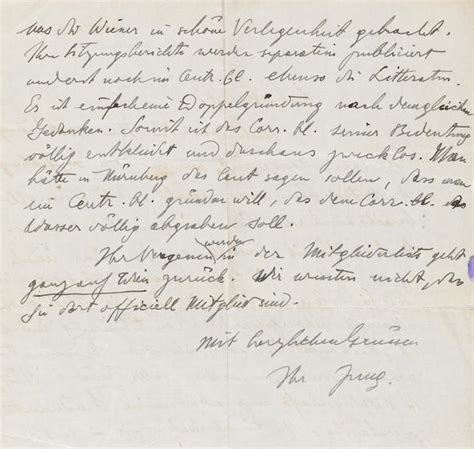 Bonhams Jung Carl Gustav 1875 1961 Swiss Psychiatrist