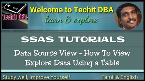 Part 05 How To View Explore Data Using A Table Tamil Techit Dba Youtube