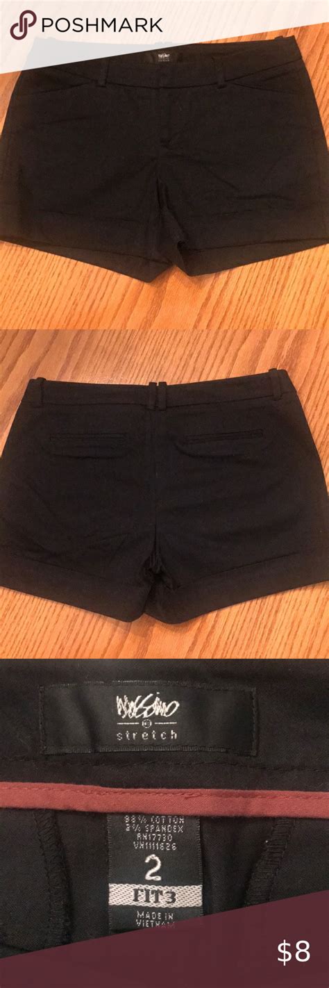 Black Mossimo Stretch Dress Shorts