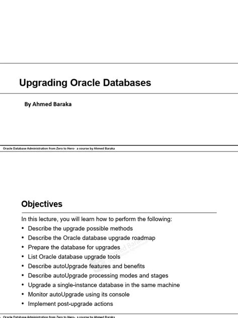 Upgrading Oracle Databases Pdf Databases Command Line Interface