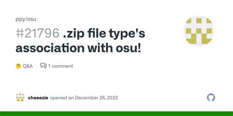 Zip File Type S Association With Osu Ppy Osu Discussion 21796 GitHub