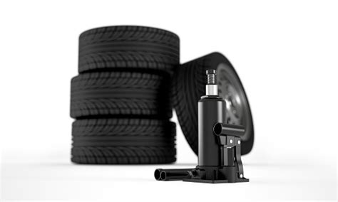 크로스 렌치와 유압 잭이있는 자동차 휠 타이어 피팅 개념 0명에 대한 스톡 사진 및 기타 이미지 0명 3차원 형태 고무 Istock