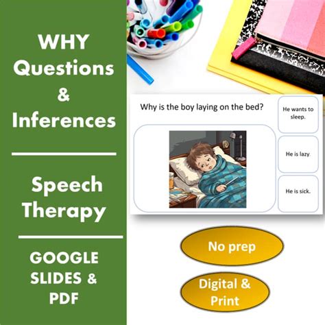Answering Why Questions Speech Therapy And Inferences Xmasjuly1 Tpt