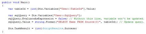 arbitrary parameters in ssis for ole db codeproject