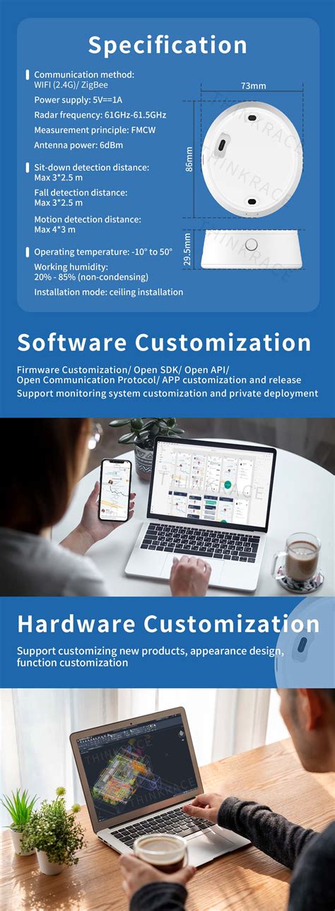 Millimeter Wave Radar Fall Detection Radar Smart Home Devices Monitor Fall Alerts For The
