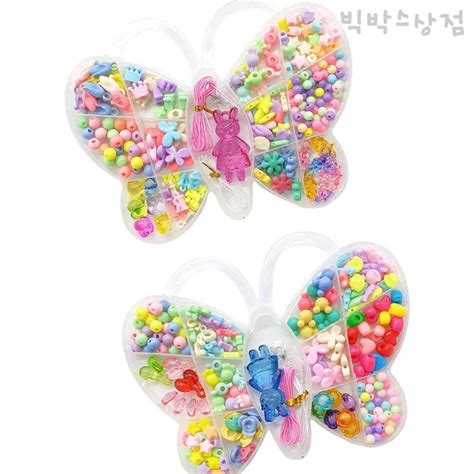 버터플라이 비즈세트 1p 랜덤 Diy 구슬꿰기 악세사리 공예 방과후 어린이비즈 취미 선물 홈플러스 택배배송