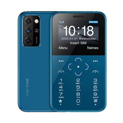 Купить Мини-карточный мобильный телефон 2G Gsm 800 мАч Ультратонкий ...