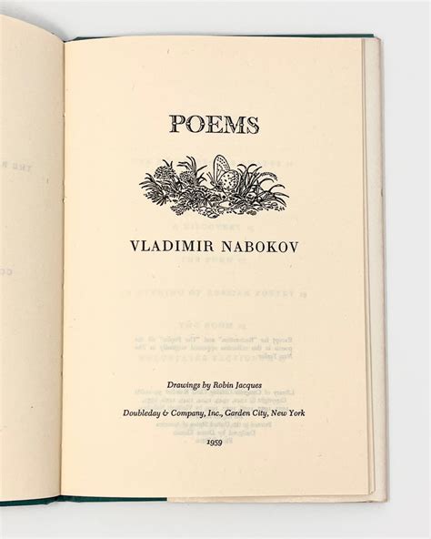 Poems by Vladimir Nabokov | BOOK/SHOP