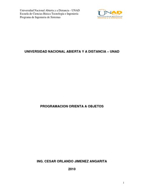 Modulo Programacion Orienta A Objetos 33 Pdf Objeto Informática