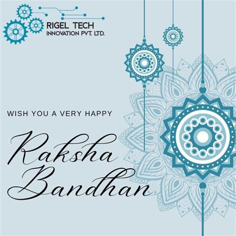 Rigel Tech Innovation Pvt Ltd On Linkedin Wishing You A Raksha