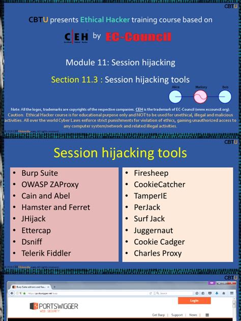 11 3 Session Hijacking Tools Pdf Cookie Telecommunications