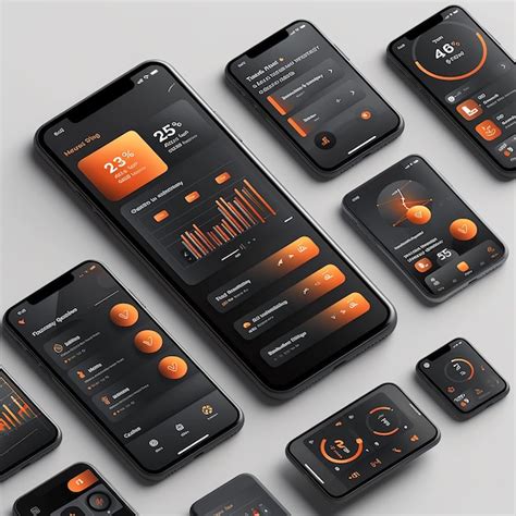 Mobile Ui Elements Premium Ai Generated Image