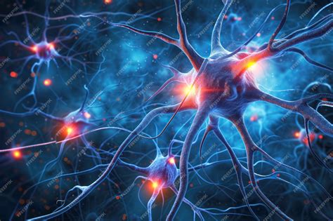 premium photo neurons of motor cortex under microscope with nerve