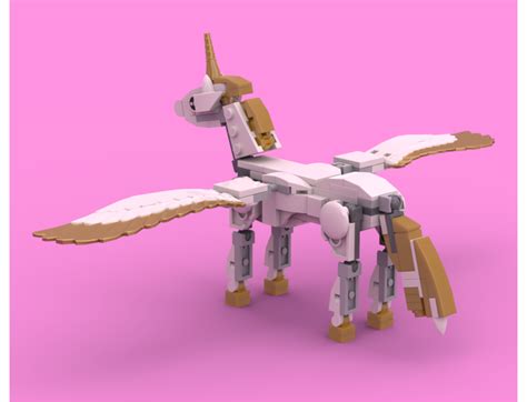 Lego Moc Majestic Unicorn By Smellybricks Rebrickable Build With Lego