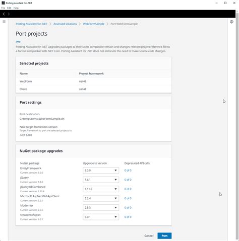 Net Upgrade Part Port Assistant Tech Playground