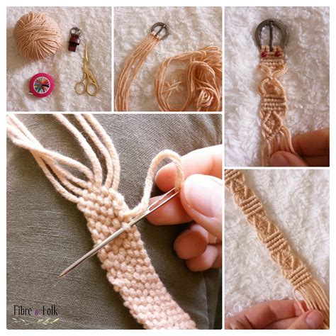 Boho Macrame Belt Tutorial Fibre And Folk Crochet Knitting Sewing DIY Free Patterns