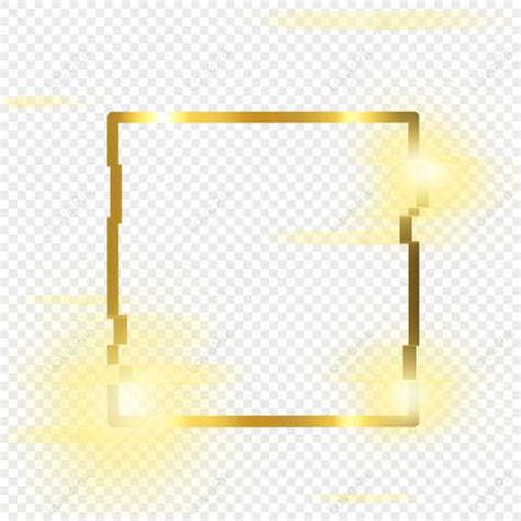 테두리 일러스트 고장 사각형 광 효과 그 라 데 이 션 골 드 조명가벼운기하 Png 일러스트 무료 다운로드 Lovepik