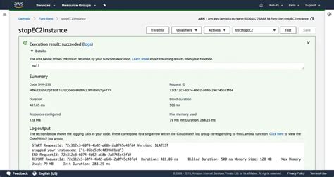 Aws Lambda Function To Start And Stop An Ec2 Instance