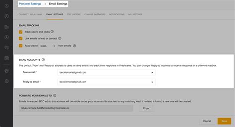 How To Choose A From And Reply To Address Freshsales Classic