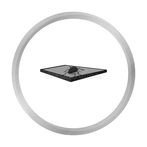 Computer Virus Icon In Outline Style Isolated On White Background Hackers And Hacking Symbol