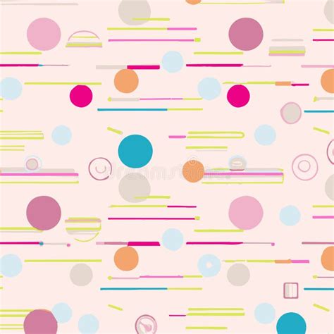 Colorful Pattern With Circles And Lines Vector Background Style Stock Vector Illustration Of