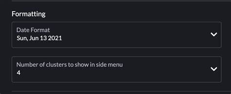 Issues Around Number Of Clusters In Slide In Menu Feature · Issue
