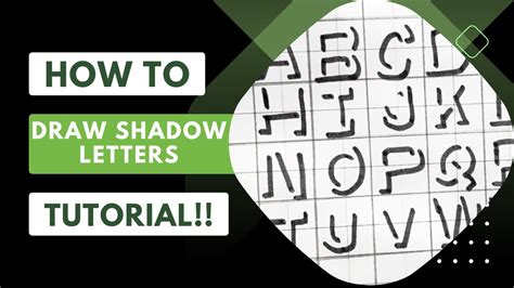 How To Draw Shadow Alphabets From Scratch YouTube