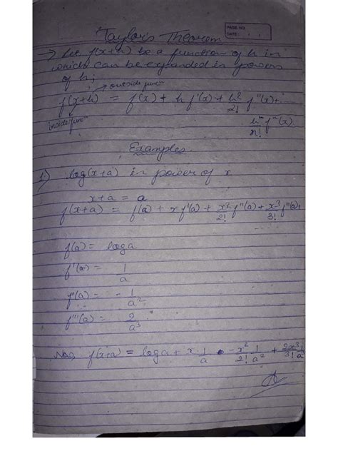 Taylors Theorem 6 1 Samll Book Pdf