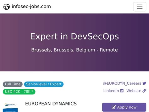 Hiring Expert In Devsecops Remote Rinfosecjobs