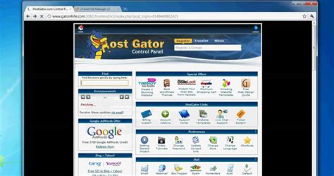 Hostgator Cpanel Overview Youtube