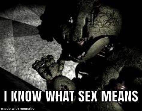 SPRINGTRAP FINDS OUT WHAT SEX R 5nafcirclejerk