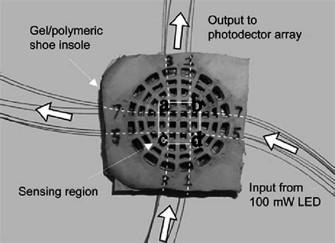 Prototype Fiber Optic Sensor Array Four Construction Lines A B C Download Scientific