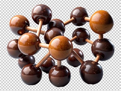 Premium Psd Chocolate Molecular Geometric Chaos Abstract Structure