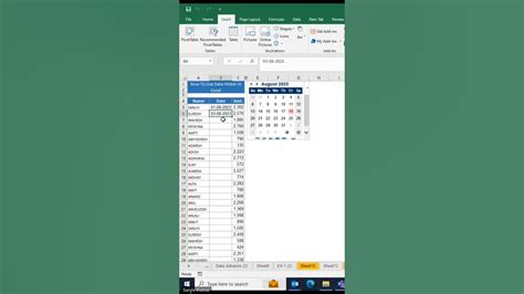 How To Use Date Picker In Excel 365 Excel Exceltips Exceltricks