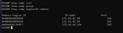 Dell SNMP Community Configuration On Switch Dell EMC SmartFabric OS DELL Technologies