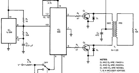 Build A High Voltage Inverter Circuit Diagram