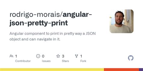 Github Rodrigo Moraisangular Json Pretty Print Angular Component To