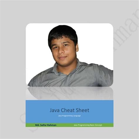 Cheat Sheet Java Pdf