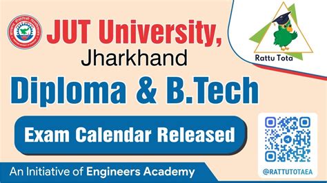Jut Exam Calendar Jharkhand University Of Technology Jut Semester Exams Rattu Tota App