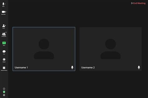 Premium Vector Video Conferencing User Interface Video Call Screen Interface Template Premium Vector Video Conferencing User Interface Video Call Screen Interface Template
