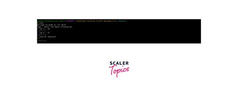 Node JS Command Line In Depth Scaler Topics
