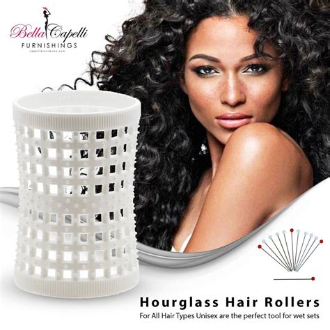 Large Pink 42mm 165in Pack Of 12 Hourglass Rollers All Hair Types