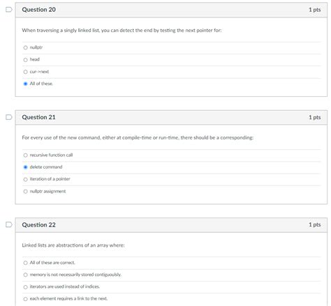 Solved Question Pts When Traversing A Singly Linked Chegg