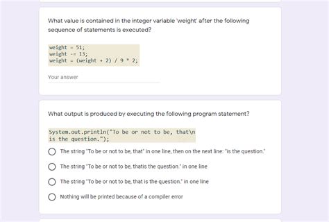 Solved What Value Is Contained In The Integer Variable Chegg Com